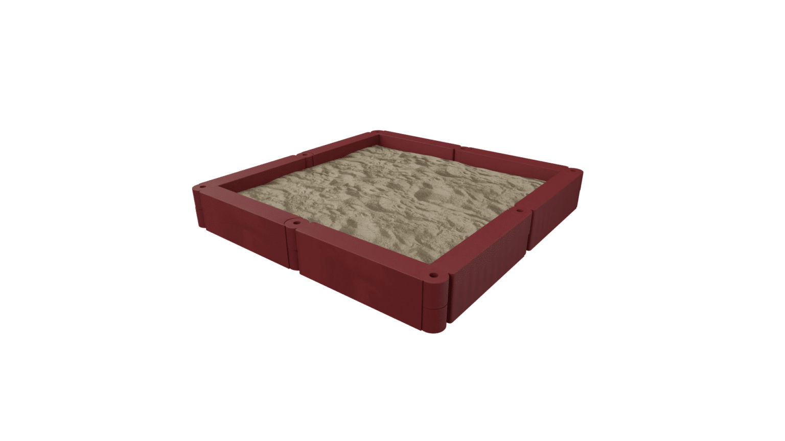 KB3173-1 Flexibele Rubber zandbak rand (losse rand) Rood - Hercules ...